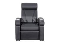 China Padded Upholstery Theater Seating Single Recliner Chair High Strength Steel Frame 5 Year Warranty for sale