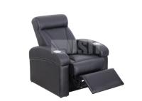 China Padded Upholstery Theater Seating Single Recliner Chair High Strength Steel Frame 5 Year Warranty for sale