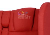 China USIT Home Theater Seats 2 Seater Fabric Movie Sofa Easy Clean 55kg/m3 Foam for sale