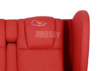China USIT Home Theater Seats 2 Seater Fabric Movie Sofa Easy Clean 55kg/m3 Foam for sale