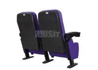 China Iron Metal Type Theater Room Seating 580mm C/C Dimension with Big Cup Holder for sale