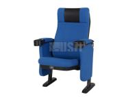 China Custom Blue Commercial Theater Seating with Embroidery Logo Easy Maintenance 55kg Density for sale