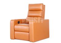 China Home Theater Reclining Sofa with Rocking Headrest High Resilience Foam 2-Seater for sale