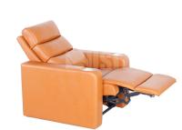 China Home Theater Reclining Sofa with Rocking Headrest High Resilience Foam 2-Seater for sale
