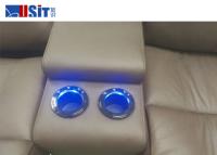 China Luxury Home Cinema Seating Folded Type With Refrigerated Drinks Holders for sale