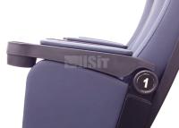 China Firm PU Theater Seating Recliners with Gravity Reposition Mechanism 55kg/m³ Foam for sale