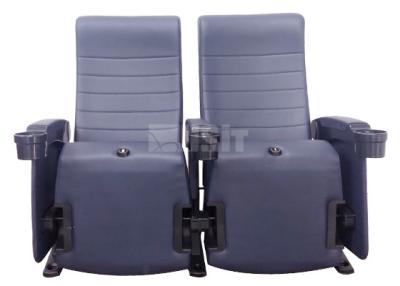 China USIT High Resilient Molded Foam Theater Seating with Cup Holder 55kg/m³ Density for sale