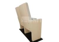 China Spring Lift Up Plywood Auditorium Chair Polished Aluminum Structure 580mm Center for sale