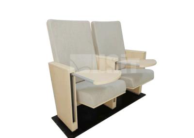 China Spring Lift Up Plywood Auditorium Chair Polished Aluminum Structure 580mm Center for sale