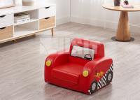 China Children 2 in 1 Foldable Flip Open Sofa Bed for Toddlers 39 Inch Cartoon Car Design for sale