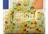 China Children 2 in 1 Flip Open Foam Couch Bed Winnie Pooh Pattern 18 Months Plus for sale