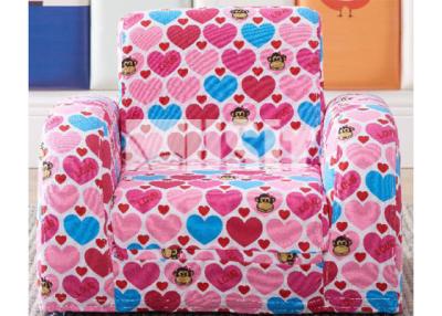 China 2 in 1 Flip Open Couch Bed Kids Sofa Indoor Furniture 80cm Wood Frame for sale