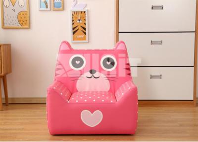 China PVC Leather Kids Sofa Chair Cute Kitty Shape Single Seat 70cm for Children TV Room for sale
