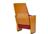 China Wood Auditorium Theater Seating Spring Plus Damping Tip - Up Seat Design for sale