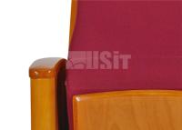 China Wood Auditorium Theater Seating Spring Plus Damping Tip - Up Seat Design for sale
