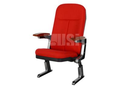 China Fabric PU Leather Church Auditorium Chairs with Imported Hardwood Armrest 609B for sale