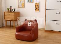 China Kids Toddler Lounge Chair Fabric Upholstered Cat Dog Bear Sofa 505mm Width for sale