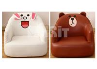 China Attractive Washable Mini Couches For Kids Individual Lazy Sofa Wooden Frame for sale