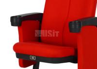 China Commercial Grade Theatre Seating Chairs Cold Rolled Steel Frame 55kg m3 Foam Density for sale