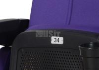 China Economic Rocker Back Commercial Theater Seating 2 Seats Tip Up Seat PP Material for sale