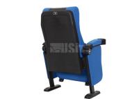 China Blue Acrylic Fabric Cinema Chair Theater Movie Seating 55kg/m³ Foam Density Commercial Use for sale