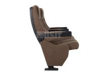 China Commercial Movie Theater Seating Flip Up Middle Arm Gravity Mechanism 55kg Density Foam for sale