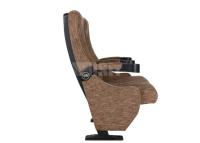 China Acrylic Fabric Fixed Leg Commercial Theater Seating with 90 Degree Movable Armrest for sale