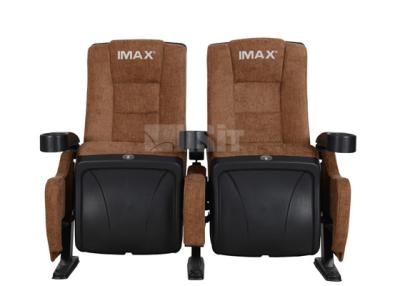 China USIT Folded Commercial Theater Seating Comfortable Fabric With PP Cup Holder for sale