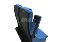 China 580mm Fabric Covered Public Theater Seating Customized Tip Up Theatre Chairs for sale