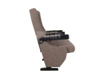 China Gravity Seat Return Structure Theatre Seating Chairs Tip Up Arm With Cup Holder for sale