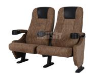 China High Strength PP Plastic Cover Commercial Theater Seating Love Seat Version with Retractable Cup Holder for sale