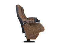China High Strength PP Plastic Cover Commercial Theater Seating Love Seat Version with Retractable Cup Holder for sale