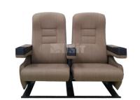 China Cup Holder Movie Theater Chairs Public Theater Seats Flame Retardant Fabric 55kg Foam Density for sale