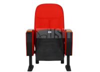 China Red Padded Church Chairs Center to Center 580mm Ergonomic Auditorium Seating for sale