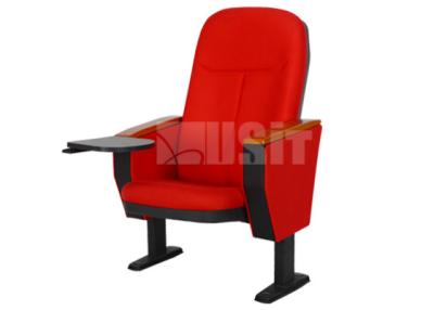 China Red Padded Church Chairs Center to Center 580mm Ergonomic Auditorium Seating for sale