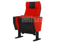 China 580mm Center to Center PU Headrest Auditorium Seating with Writing Tablet High Density Foam for sale