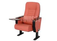 China High Grade Auditorium Theater Seating with Wooden Writing Table Pad 580mm Center for sale