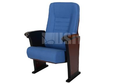 China Cold Molded Foam Conference Hall Chair Church Theatre Seating Folded Type 580mm Center for sale