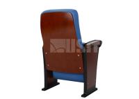 China Cold Molded Foam Conference Hall Chair Church Theatre Seating Folded Type 580mm Center for sale
