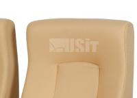 China Sound Absorption Church Auditorium Chairs 580mm Center with Noiseless Closing Seat Pad for sale