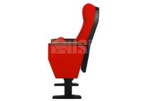 China High End Fabric Church Theatre Seating 580mm Center Commercial Theater Chair with PU Headrest for sale