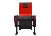 China High End Fabric Church Theatre Seating 580mm Center Commercial Theater Chair with PU Headrest for sale