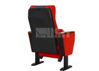 China High End Fabric Church Theatre Seating 580mm Center Commercial Theater Chair with PU Headrest for sale