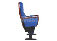 China Wooden Back Home Cinema Seating Theatre Chairs with Cold Rolled Steel Feet 580mm Center for sale