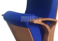 China Luxury Folded Up Plywood Auditorium Theater Seats Europe Style 580mm Center with Air Supply for sale