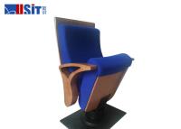 China Luxury Folded Up Plywood Auditorium Theater Seats Europe Style 580mm Center with Air Supply for sale