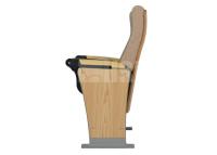 China Solid Wood Armrest Conference Room Chairs , Theatre Seating Chairs Standard Packing for sale