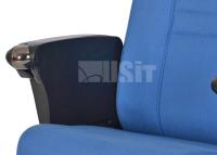 China Aluminum Legs Auditorium Church Seating High End Fabric Custom Color 580mm Seat Width for sale