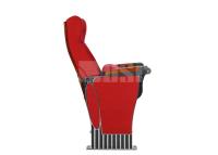 China Aluminum Alloy Auditorium Chair with Tip Up Seat 580mm Center Conference Hall Seating for sale