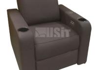 China Synthetic Leather Electric Recliner Chair with Cup Holder Storage Home Theater Seating for sale
